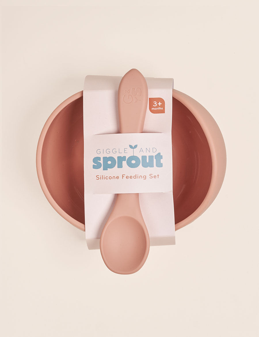 Giggle & Sprout Bowl & Spoon Set | Daily Blooms - Same Day Delivery