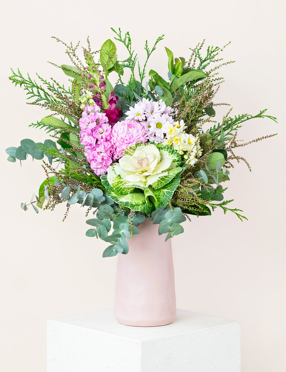 Medium Colour Bouquet & Vase | Daily Blooms - Same Day Flower Delivery