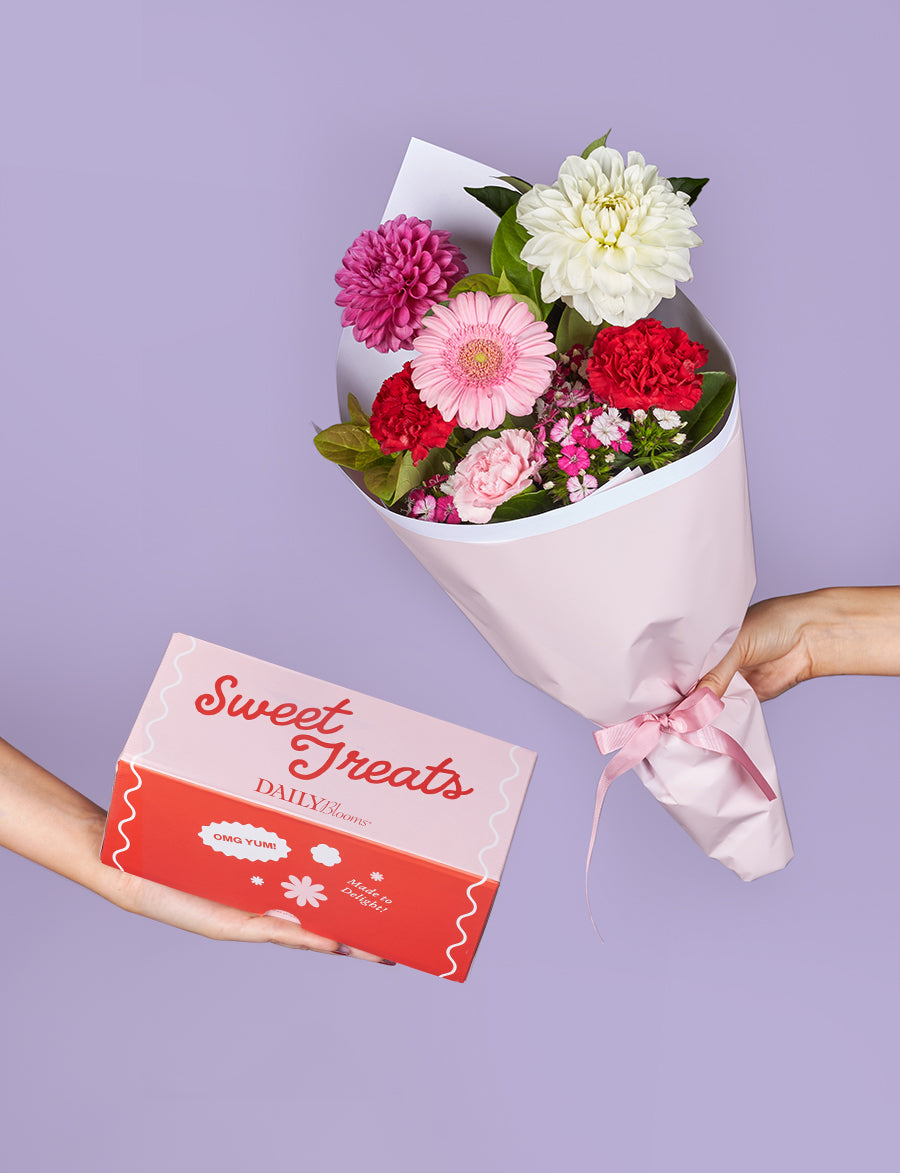 Sweet Splits Cookies & Flowers | Daily Blooms - Same Day Delivery